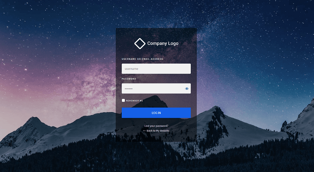Transform your WordPress Login Screen with 20 Customizable Templates