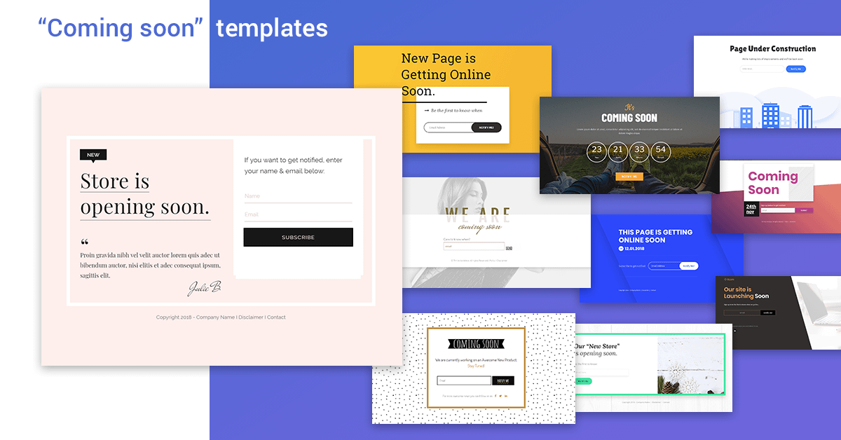 Collect Leads Before Your Site is Ready with a Coming Soon Landing Page ...