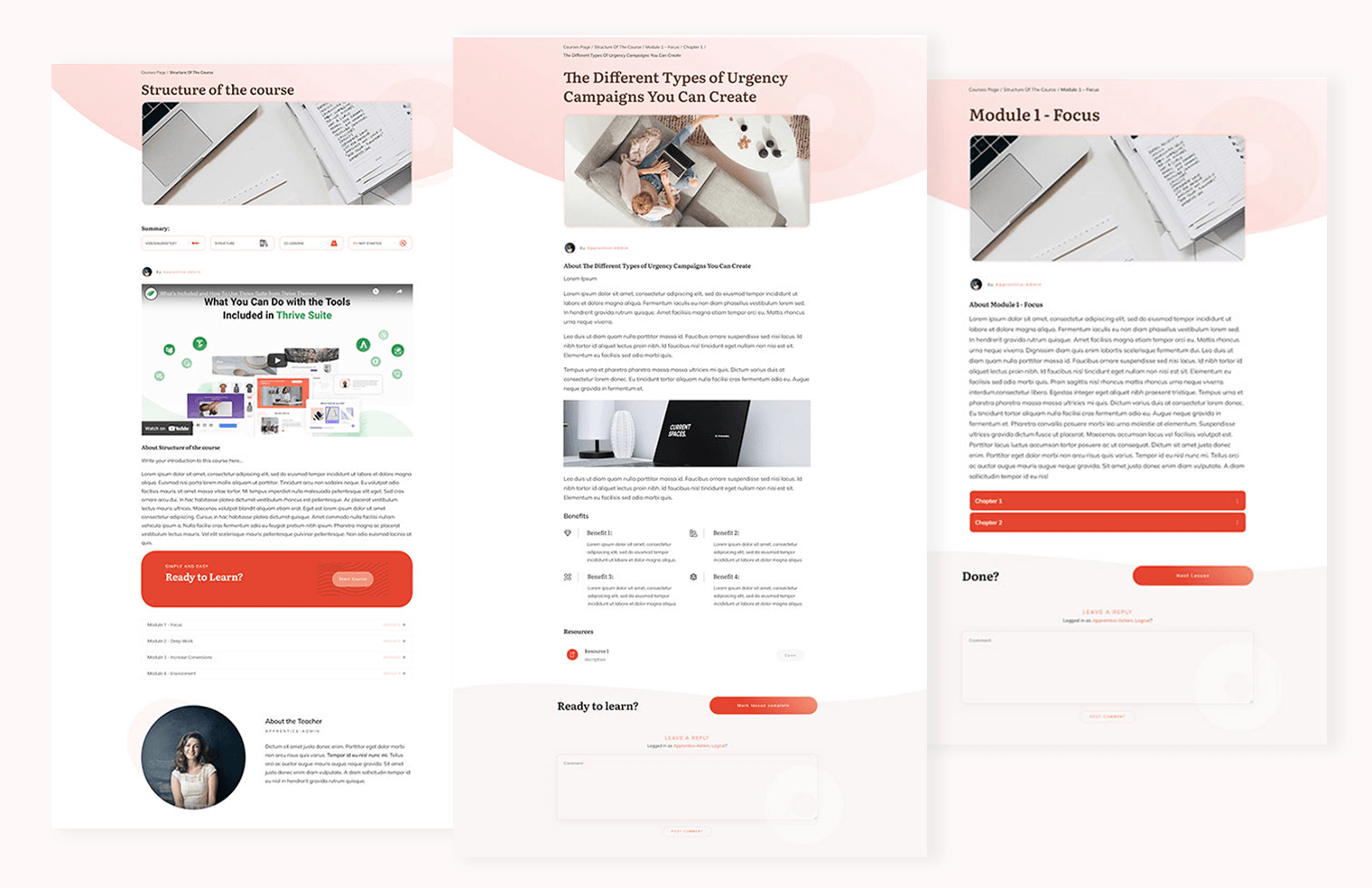 Create Beautifully Designed Online Courses with These New Thrive ...