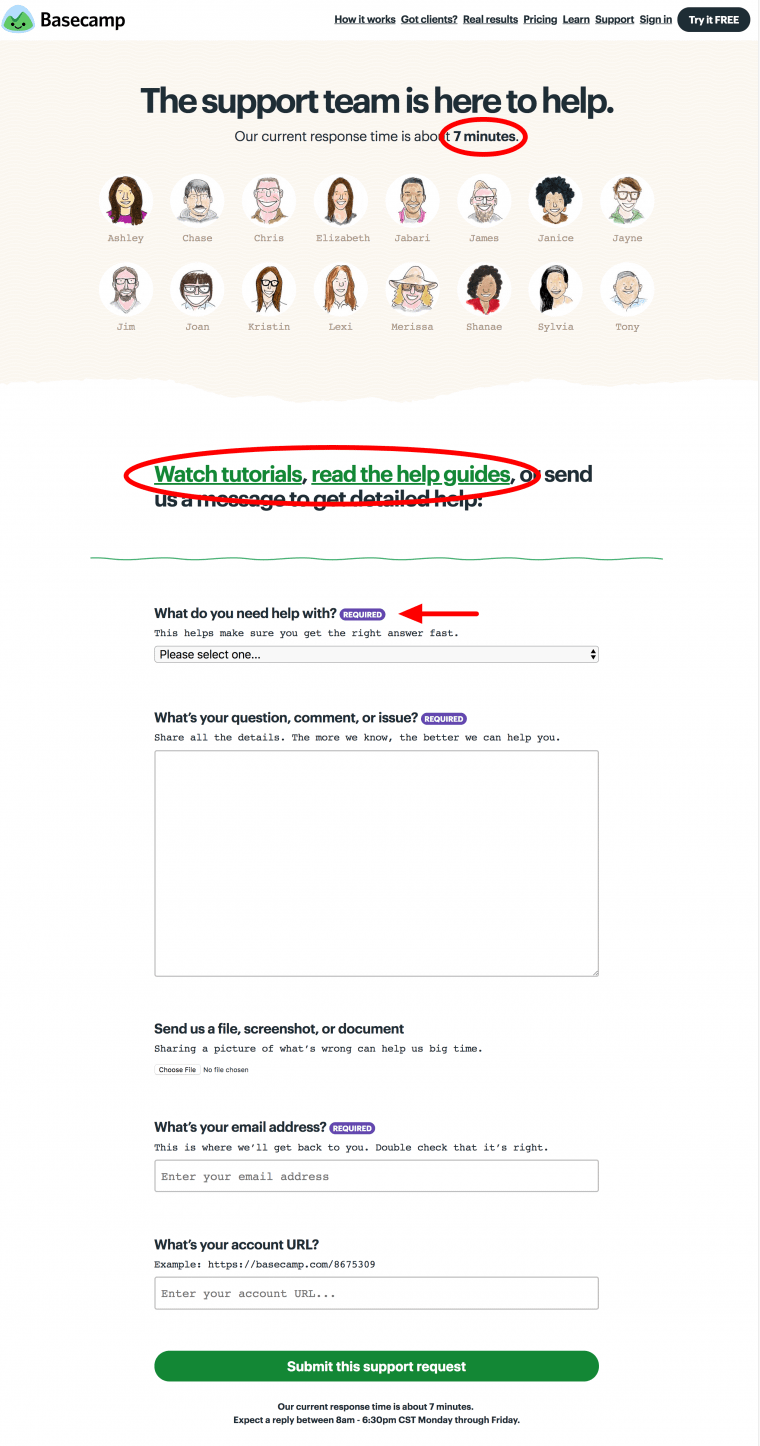 Anatomy of the Perfect Contact Page (With Examples)