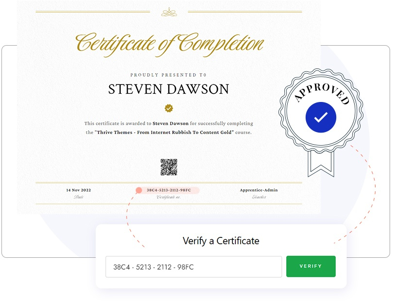 Thrive Apprentice Certificates