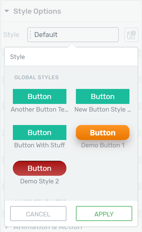 First Look at the Global Button Styles Feature in Thrive Architect