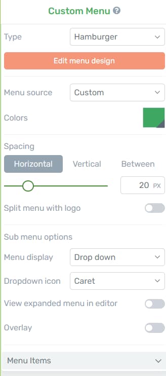 Using the Custom Menu Element - Thrive Themes