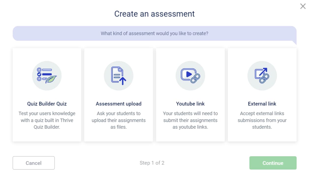 Enabling Assessments in Thrive Apprentice - Thrive Themes