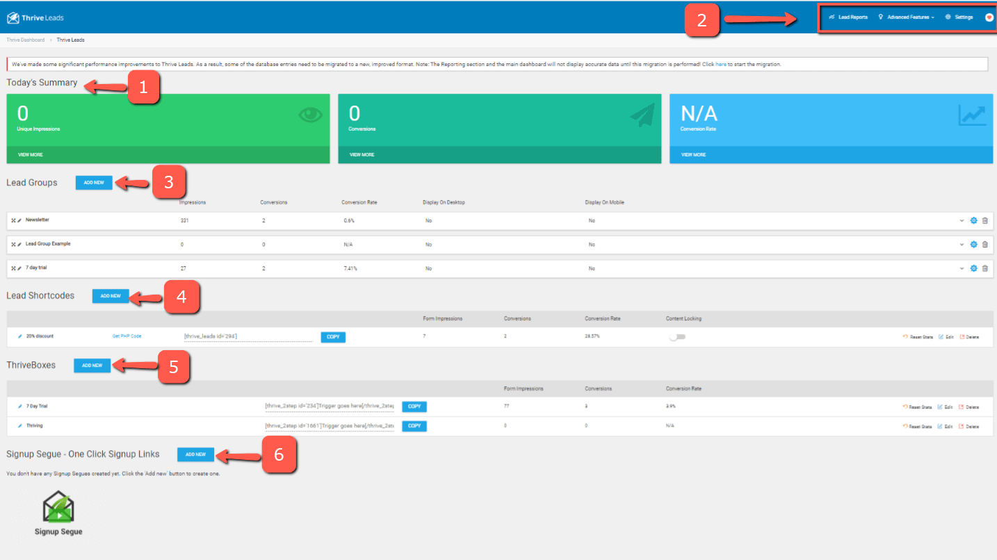 Getting Started with the Thrive Leads Dashboard - Thrive Themes