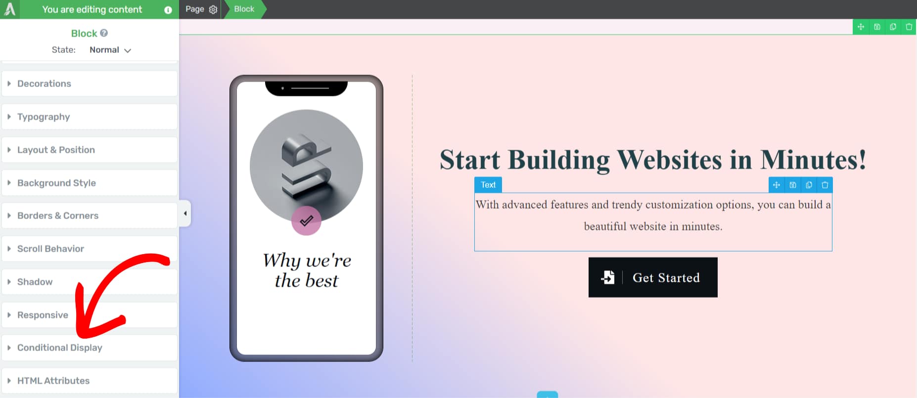 Using Conditional Display in Thrive Architect - Thrive Themes