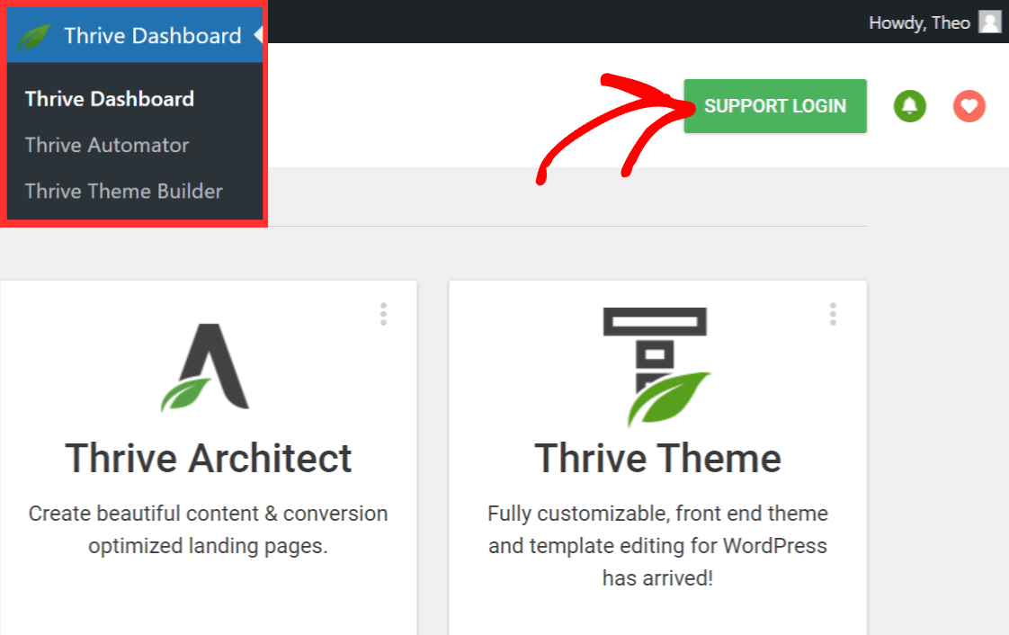 Sharing Your Website’s Temporary Access With the Thrive Themes Support - Thrive Themes