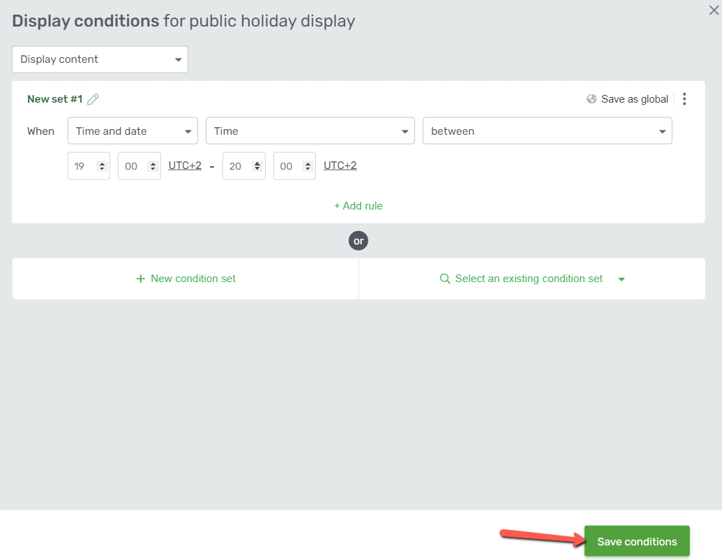 Using Conditional Display to Publish Happy Hour Offers - Thrive Themes