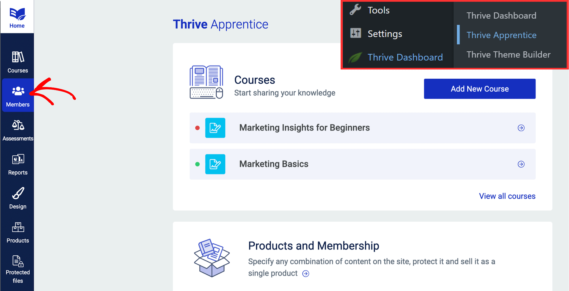 Registering a New User in Thrive Apprentice - Thrive Themes
