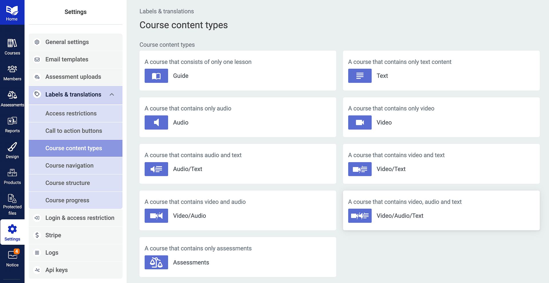 Using Course Content Types, Navigation, Structure, and Progress Section in Thrive Apprentice ...
