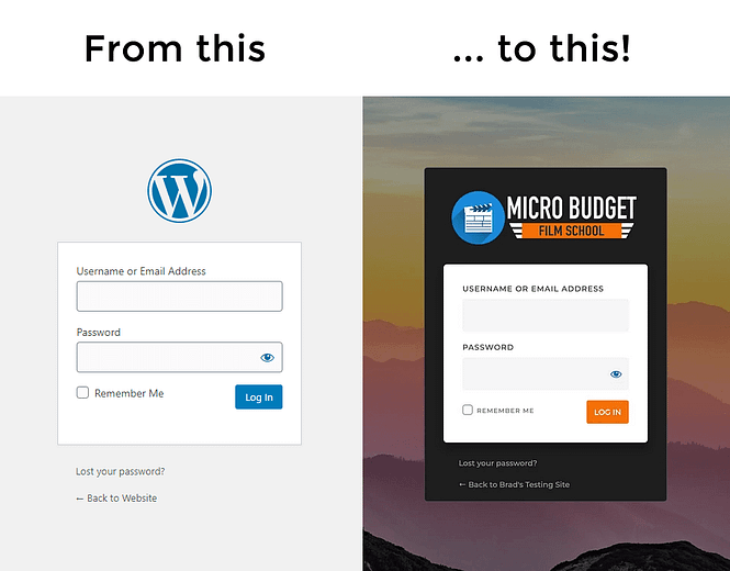 Transform your WordPress Login Screen with 20 Customizable Templates