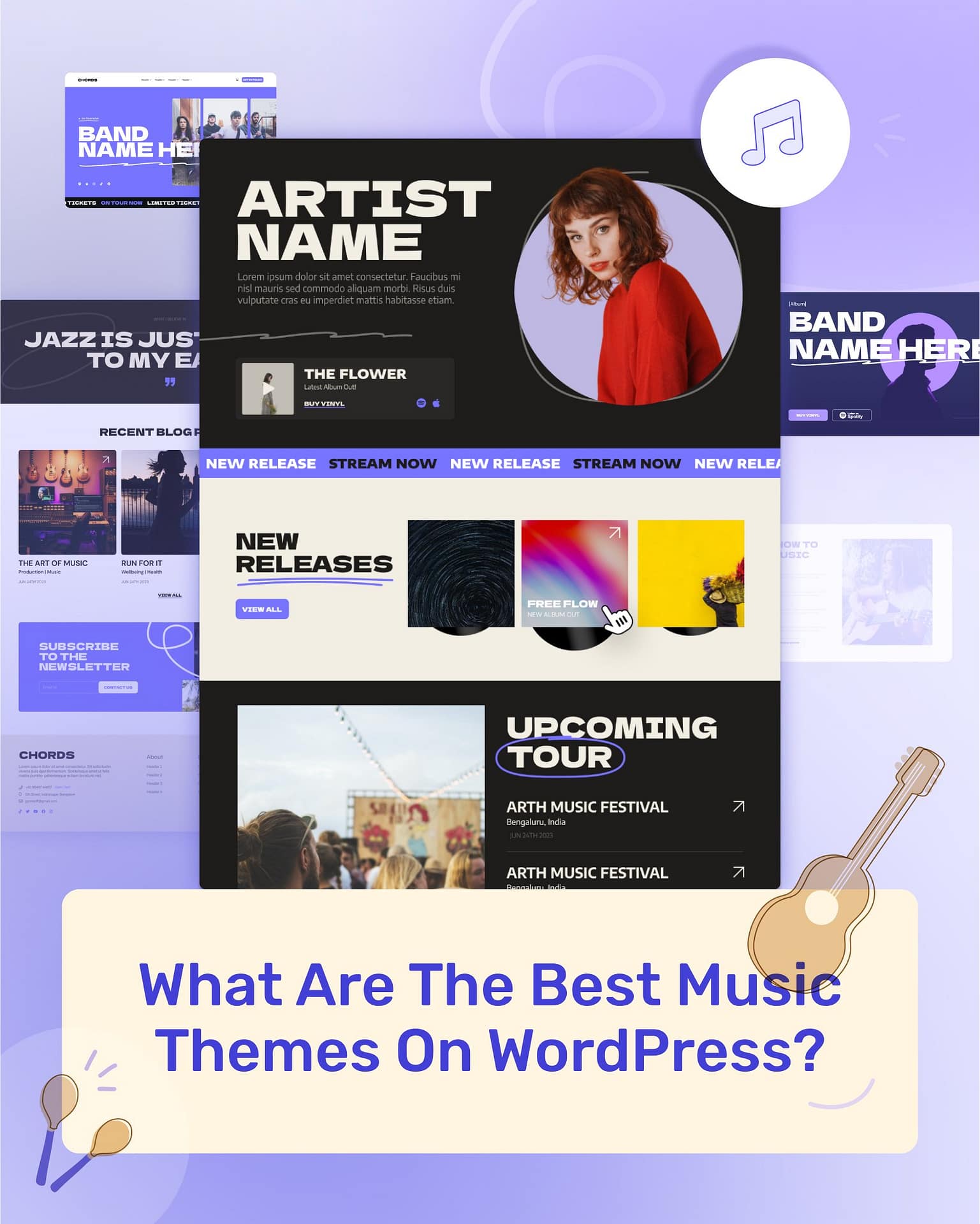 14 Best WordPress Themes for Musicians in 2024